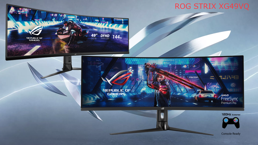 ROG Strix XG49VQ Super Ultra-Wide HDR Gaming Monitor $999 - AngkorTech