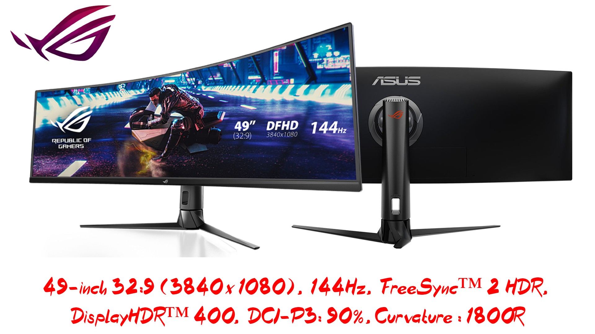 ROG Strix XG49VQ Super Ultra-Wide HDR Gaming Monitor $999 - AngkorTech