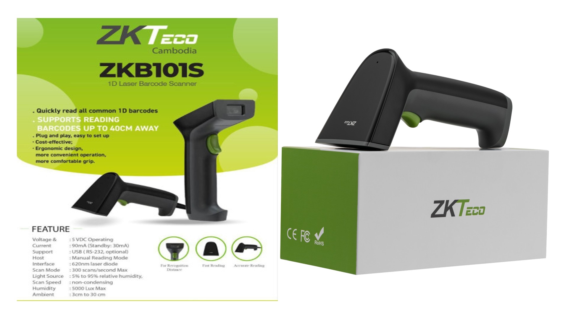 Reset ZK BarCode Scanner ZKB101S - AngkorTech