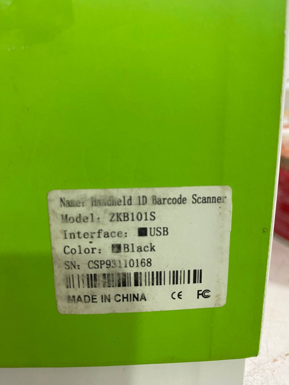Reset ZK BarCode Scanner ZKB101S - AngkorTech