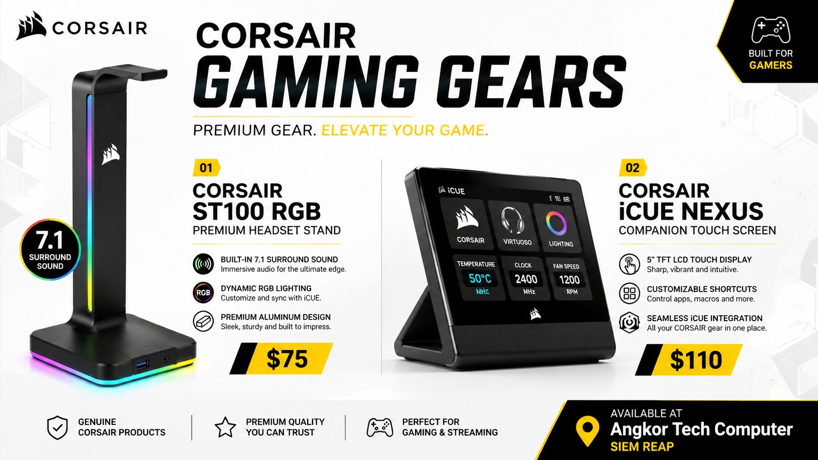 CORSAIR Gaming Gears Special Deal - AngkorTech